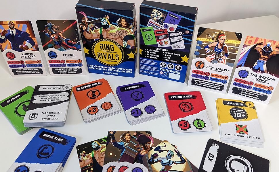 Ring Rivals | Wrestling Card Game | 2-4 Players | Fast-Paced Fun for ...