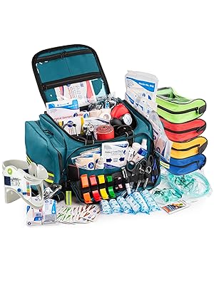 Amazon.com: Scherber Fully-Stocked First Responder Professional Advanced EMT/EMS Trauma Kit ...