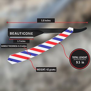 Amazon.com: BEAUTICONE Straight Razor | Professional Barber Razor for ...