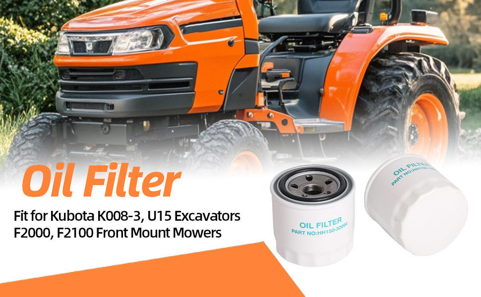 Amazon.com: 6 PCS HH150-32094 Oil Filter Compatible with Kubota ZD1211 ZD1211 ZD25 ZD28 ZD326 ...