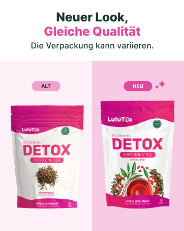 LULUTOX Detox Tee zum Abnehmen – Natürliche Kräutermischung mit Löwenzahn, Ginseng & Ingwer ...