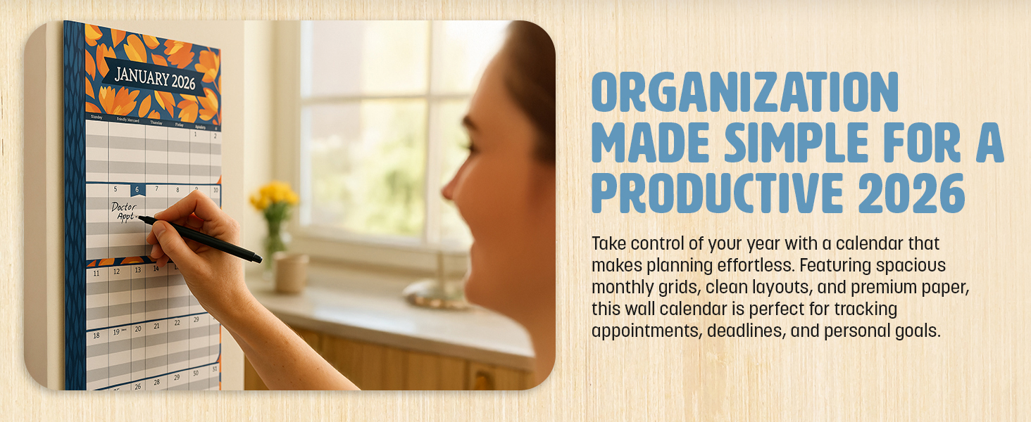 Amazon.com: TF Publishing 2026 Maxine Wall Calendar - Large Grids for ...