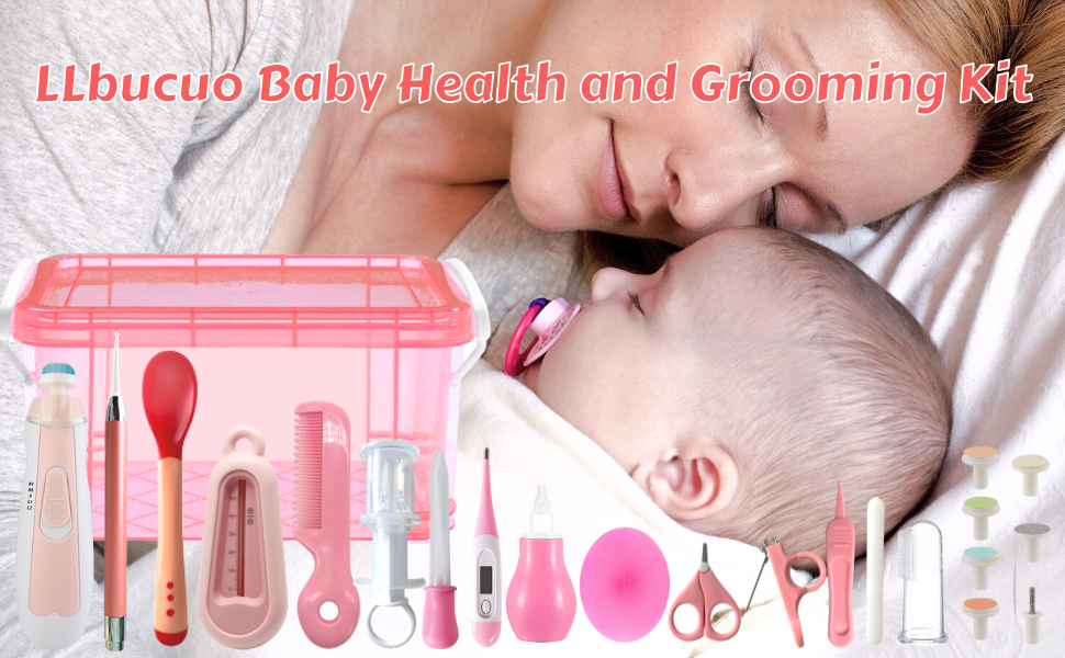 Amazon.com: Baby Grooming Kit, 25 in 1 Baby Healthcare and Grooming Kit, Baby Electric Nail ...