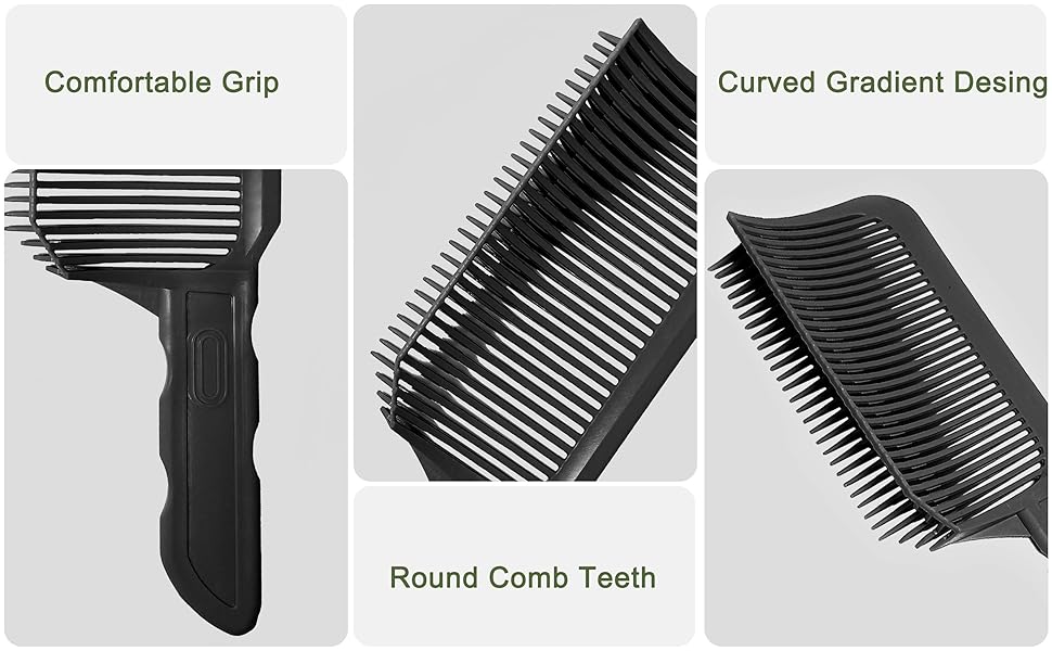 Amazon.com: 2 Pcs Barber Fade Combs for Men, Heat-Resistant Professional Clipper Comb, Anti ...