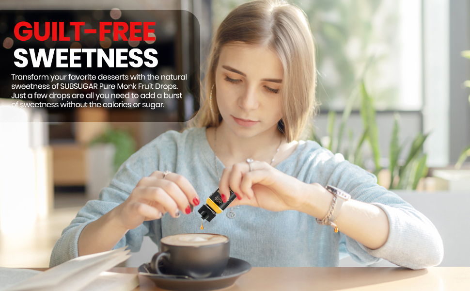 Amazon.com: SubSugar 100% Monk Fruit Drops Pure Liquid Monk Fruit Sweetener, No Erythritol Sugar ...