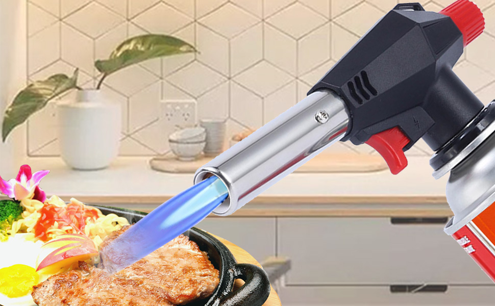 Amazon.com: Butane Torch Head,PBXZET Blow Torch Professional Kitchen Cooking Torch Chef Torch ...