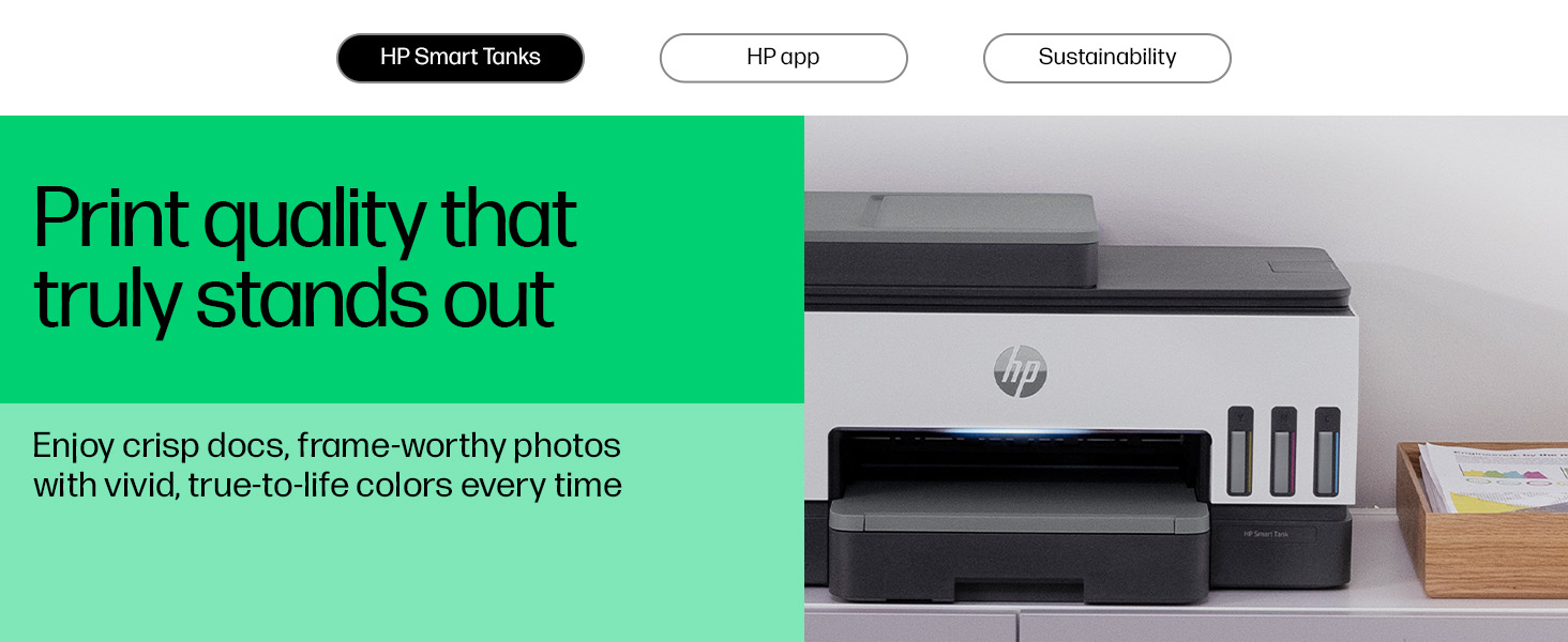 HP Smart Tank 7605 All in One Printer | Perfect for Home | Colour | Wireless, Ethernet | Print ...