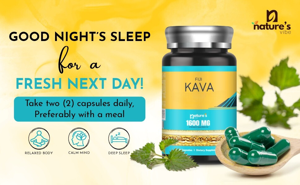 Amazon.com: Nature's Vibe Kava Kava Capsules | 30% Kavalactone,1600mg, Kava Root Extract per ...