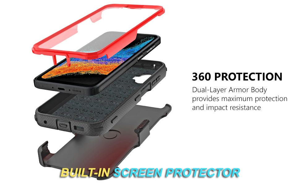 Amazon.com: COVRWARE Aegis Series Case for Samsung Galaxy XCover6 Pro, Full-Body Rugged Swivel ...