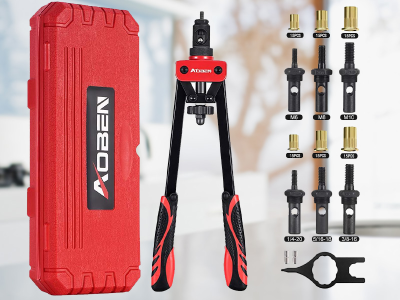 Amazon.com: AOBEN 14" Rivet Nut Tool, Professional Hand Rivet Nut Setter Kit Labor-Saving and ...