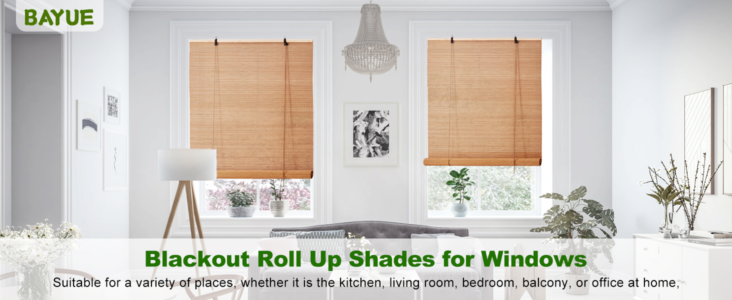 Amazon.com: Bamboo Blinds, Easy to Install Bamboo Shades for Indoor ...