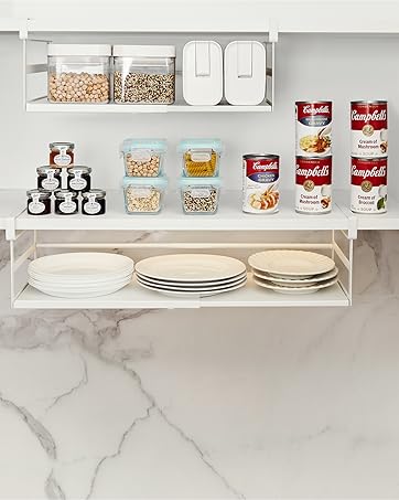 Amazon.com: Under Shelf Storage Basket Expandable Organizer, 2 Pack ...