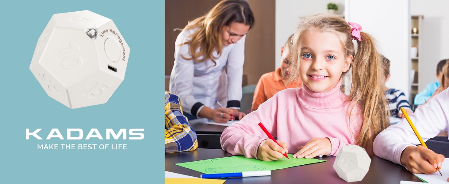 Kadams Pomodoro Rotating Desk Productivity Timer 11 Preset Countdown