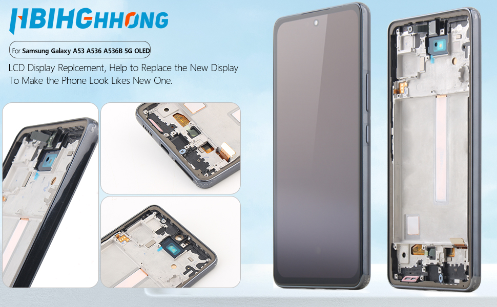 Amazon.com: 6.5 inches for Samsung Galaxy A53 A536 A536B 5G OLED Screen Replacement for Samsung ...