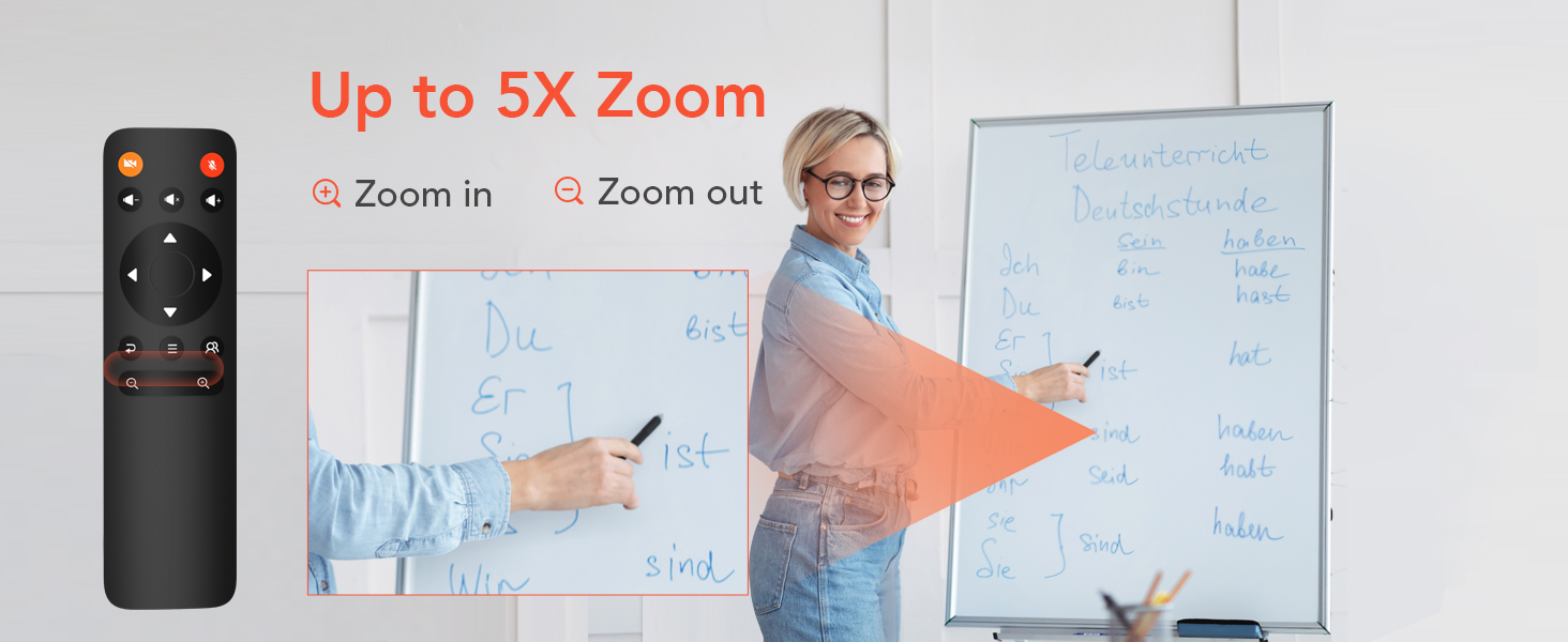 Amazon.com: NUROUM C40 2K FHD Conference Webcam, All-in-1 Ultra Wide-Angle 120° Video Conference ...