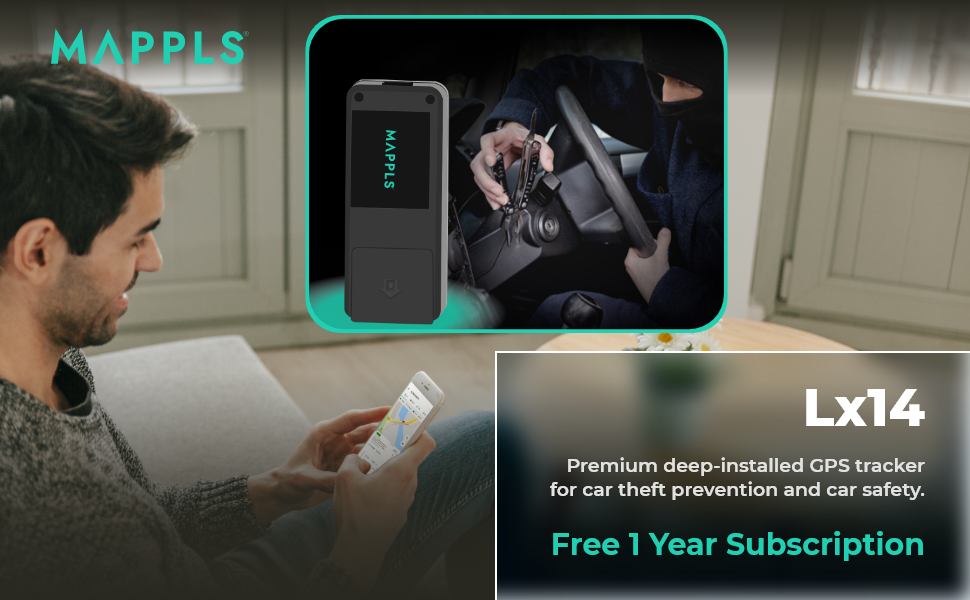Mappls GPS Tracker Lx14 for car | Free 1 Year Subscription Live-Tracking, Professional ...