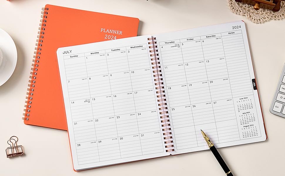 Amazon.com : 2024 Planner - 2024 Weekly & Monthly Planner from Jan ...