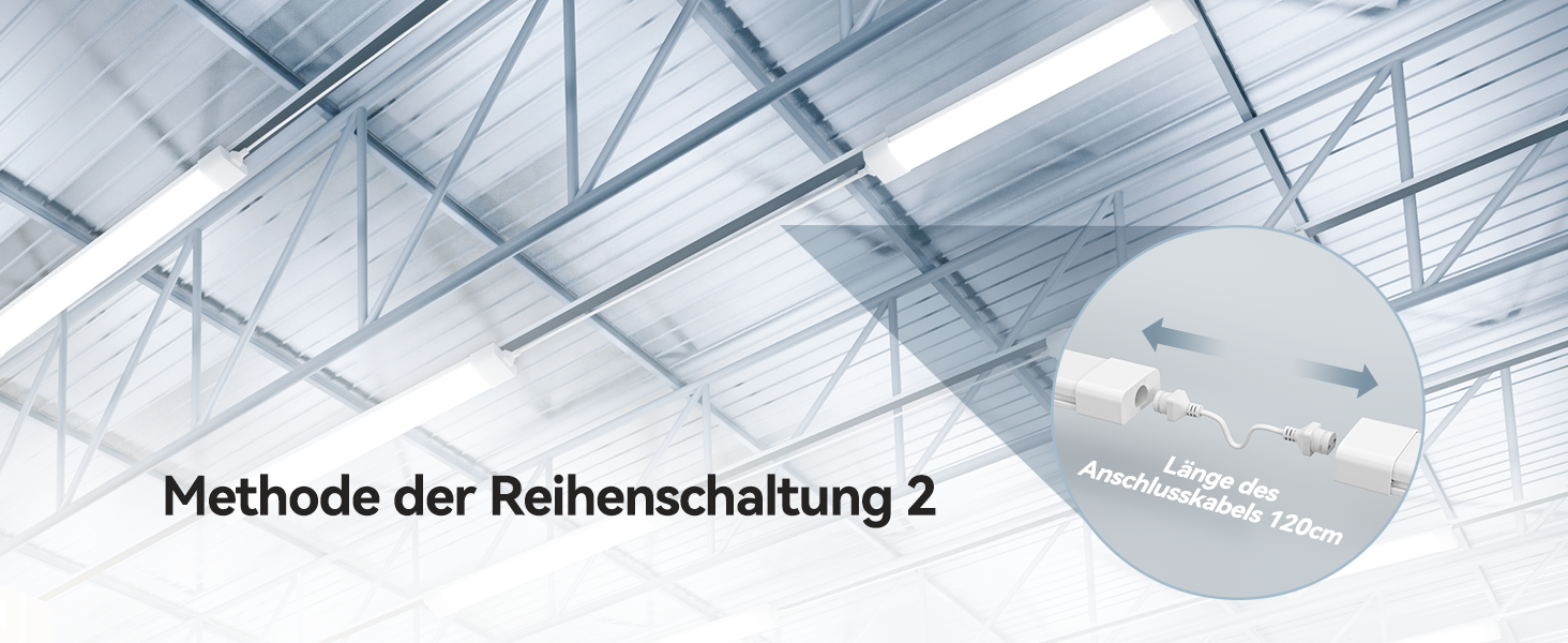 Anten LED Feuchtraumleuchte 120cm | 36W Feuchtraumlampe | Kalteweiss 6000K 4000LM Werkstattlampe ...
