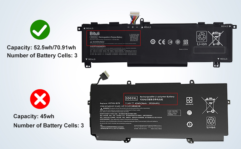 Amazon.com: Bituli SD03XL - Batería para HP Omen 15 2020 15-EK0000 / Omen 15-EN 15-EN0000 Series ...