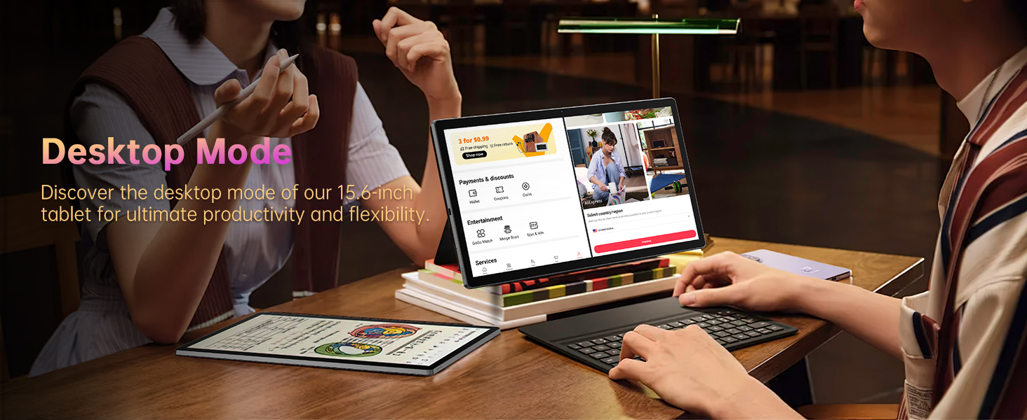 Amazon.com : 15.6 Inch Pro Tablet Android 14 Large Tablets 2025 Helio G99 Octa Core 6GB+128GB ...