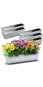 BigDean 24er Set Paletten Blumenkästen - Einsatz - mit Hängesystem zum Einhängen - 37cm ...