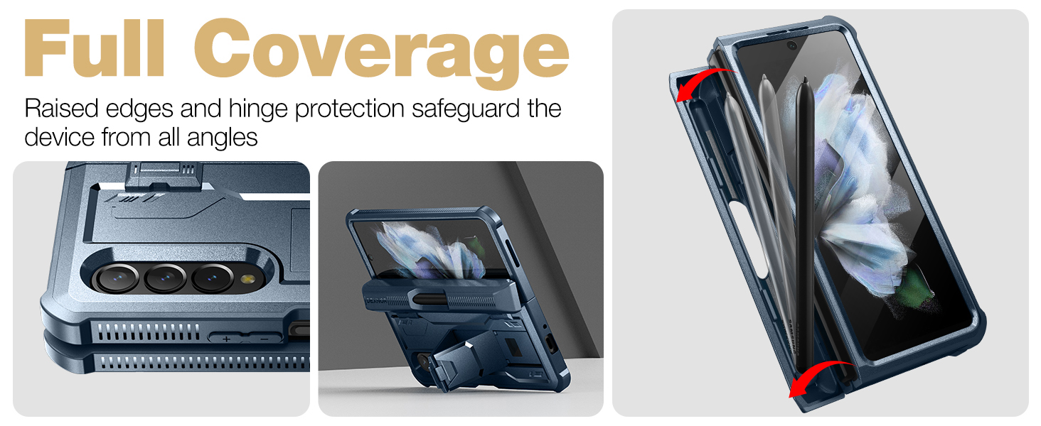 Amazon.com: Dexnor Shielder Series Case for Samsung Galaxy Z Fold 3(2021), Military-Grade Full ...