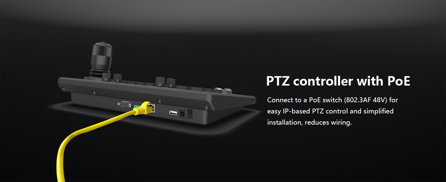 Amazon.com : Prisual PTZ Camera Controller PoE 4D Joystick LCD Screen ...
