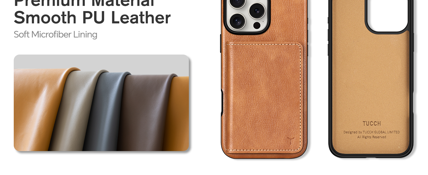 Amazon.com: TUCCH PU Leather Case for iPhone 16 (6.1") 2024, Undetachable Wallet Case with [6 ...