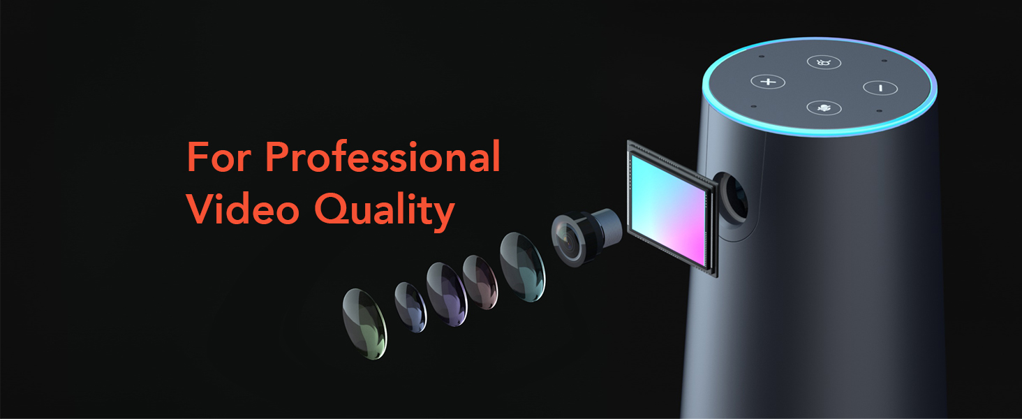 Amazon.com: NUROUM C40 2K FHD Conference Webcam, All-in-1 Ultra Wide-Angle 120° Video Conference ...