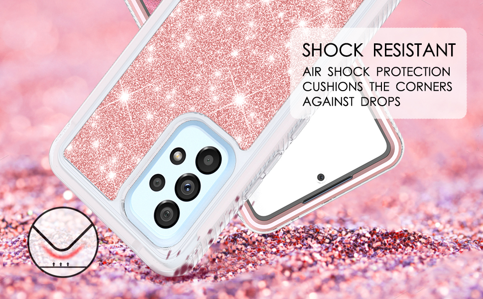 Amazon.com: TJS Compatible for Samsung Galaxy A53 5G Case, with [Built-in Screen Protector ...