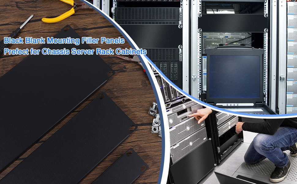 Amazon.com: 4 Pack 1U/2U/3U/4U Blank Panel 1U Blanking Panel Metal Disassembled Blank Panel Rack ...