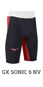 Amazon.com : Mizuno Men's Standard GX-Sonic 6 Technical Noble Velocity (NV) Swimsuit, Black ...