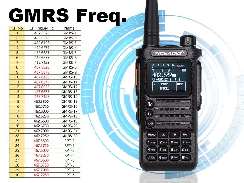 Amazon.com: Walkie Talkies TIDRADIO TD-H8 GMRS de radio de 2 vías de largo alcance con batería ...
