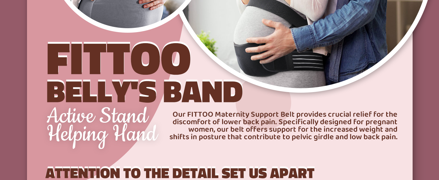 Amazon.com: FITTOO Maternity Belt Back Support Belly Band Pregnancy Belt Support Brace Abdominal ...