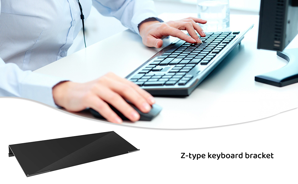 Beijieaiguo Tilted Pc Keyboard Stand Computer Keyboard Stand Acrylic Ergonomic Keyboard Riser
