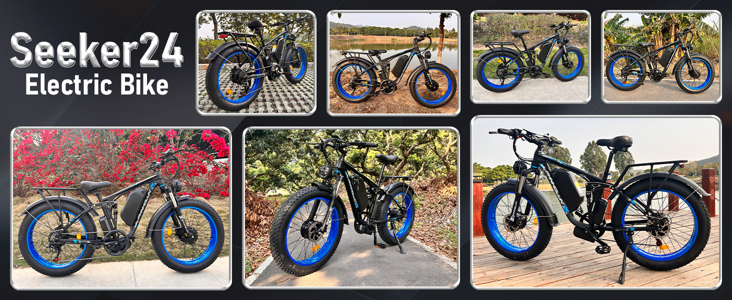 Amazon.com : 3000W Fat-Tire Electric-Bike for Adults-Women-Men - Seeker24 Dual Motor Electric ...