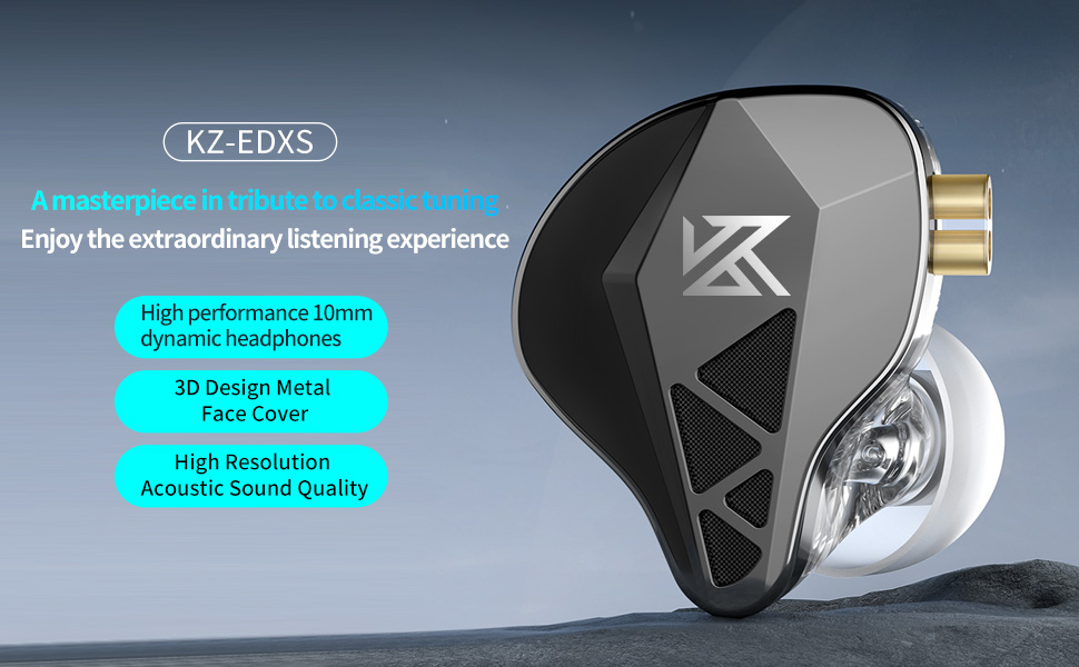 Amazon.com: KZ EDXS in Ear Monitor Headphones Wired Earbuds, HiFi Deep Bass with 10mm Composite ...