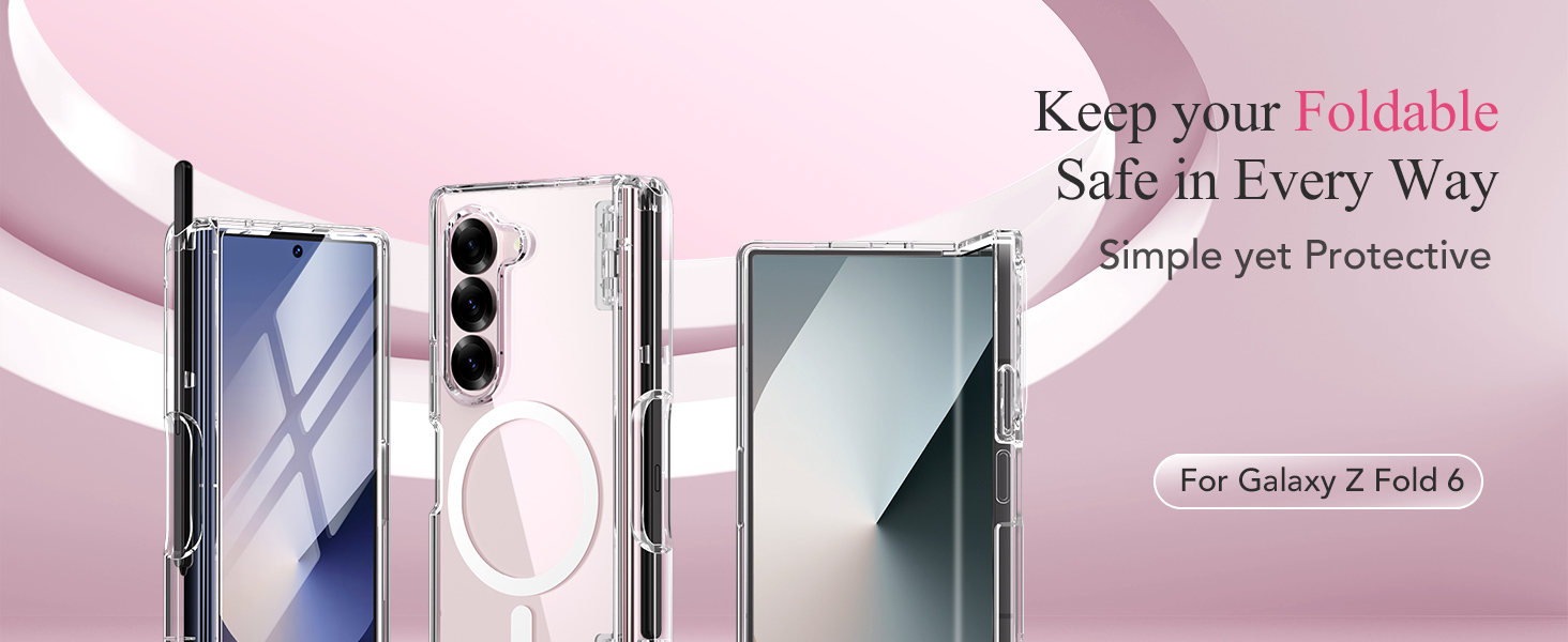 Amazon.com: TONGATE Magnetic for Galaxy Z Fold 6 Case with Screen Protector, [Compatible with ...