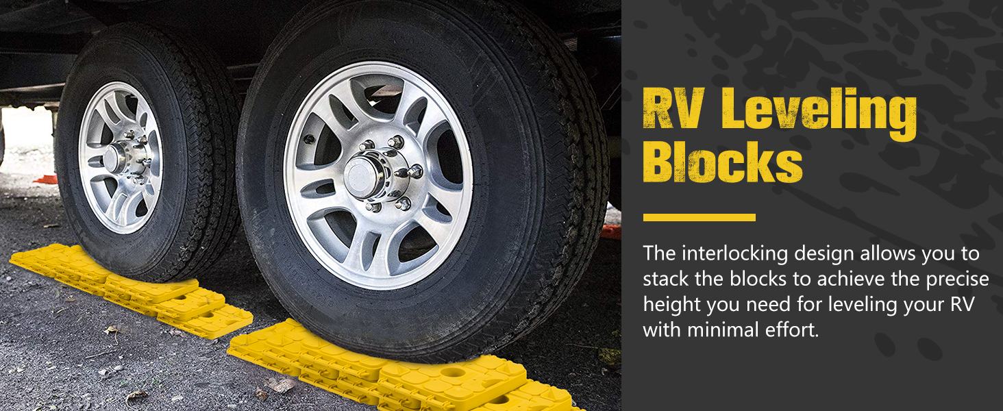 Amazon.com: BUNKER INDUST RV Leveling Blocks/Stackable Jack Blocks ...