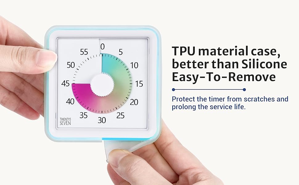 Visual Timer With Protective Case 60 Minute Countdown