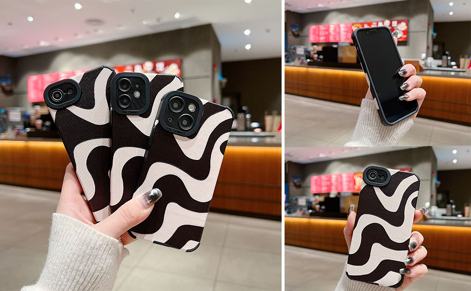 Amazon.com: Fxlzcw for iPhone 12 Mini Case Cute Curly Wavy Pattern, Slim Thin Soft Silicone Case ...