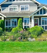 Amazon.com : ADAVIN Garden Fence Animal Barrier with Gate 32 in(H)×17.5 Ft(L) 8 Panels,Rustproof ...