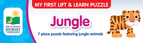 Amazon.com: The Learning Journey My First Lift & Learn - Jungle 7 Piece Tray Puzzle ...