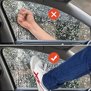 ANGNYA Car Safety Hammer 2Pcs, Emergency Escape Tool Car Window Breaker With Life-Saving Hammer ...