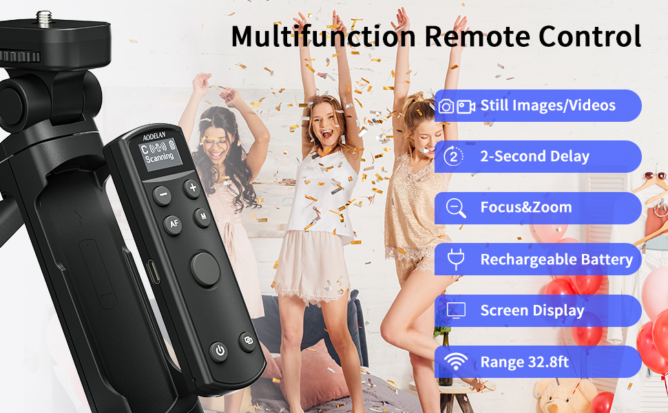 Amazon.com : for Canon Camera Tripod with Rechargeable Shutter Release,AODELAN Shooting Grip ...