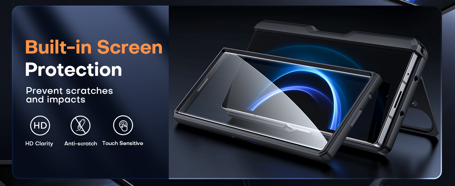 Amazon.com: TONGATE Magnetic for Z Fold 6 Case with S Pen Holder & Stand, [Compatible with ...