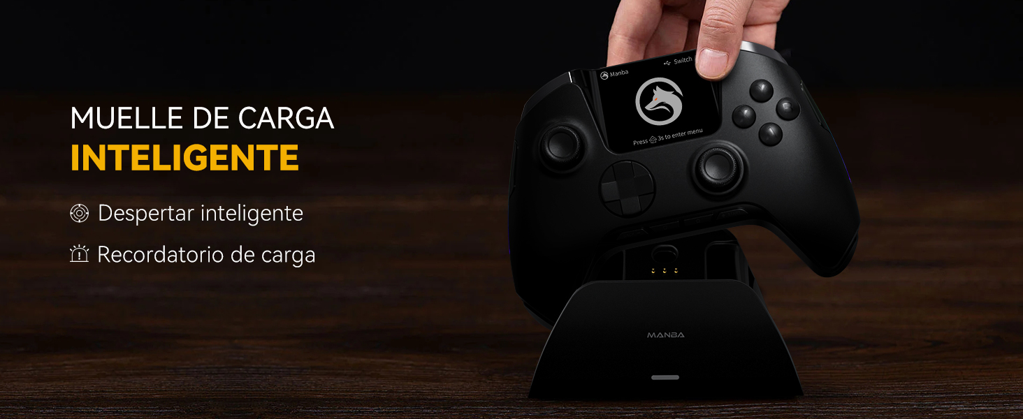 No Drift Manbaone Interactive Screen Wireless Gaming Controller For Switch Pc Ios Android Hall