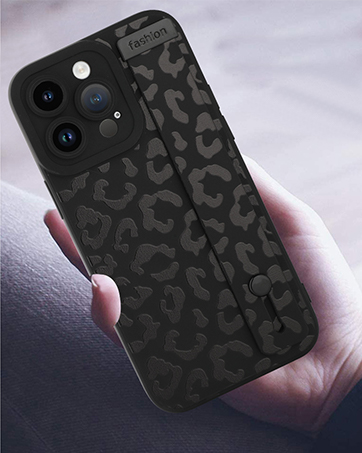 Amazon.com: MOWIME Compatible with iPhone 15 Pro Max Case with Strap Wrist, Cheetah Print ...