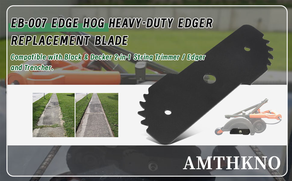 Amazon.com : 7-1/2-inch Edger Hog Heavy-Duty Edger Replacement Blade EB-007 for Black & Decker ...