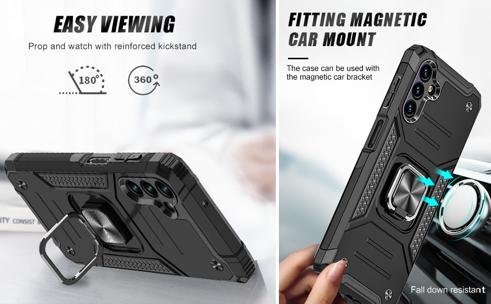 Amazon.com: Galaxy A13 5G Case,Samsung Galaxy A13 Case with [2Pcs] Tempered Glass Screen ...